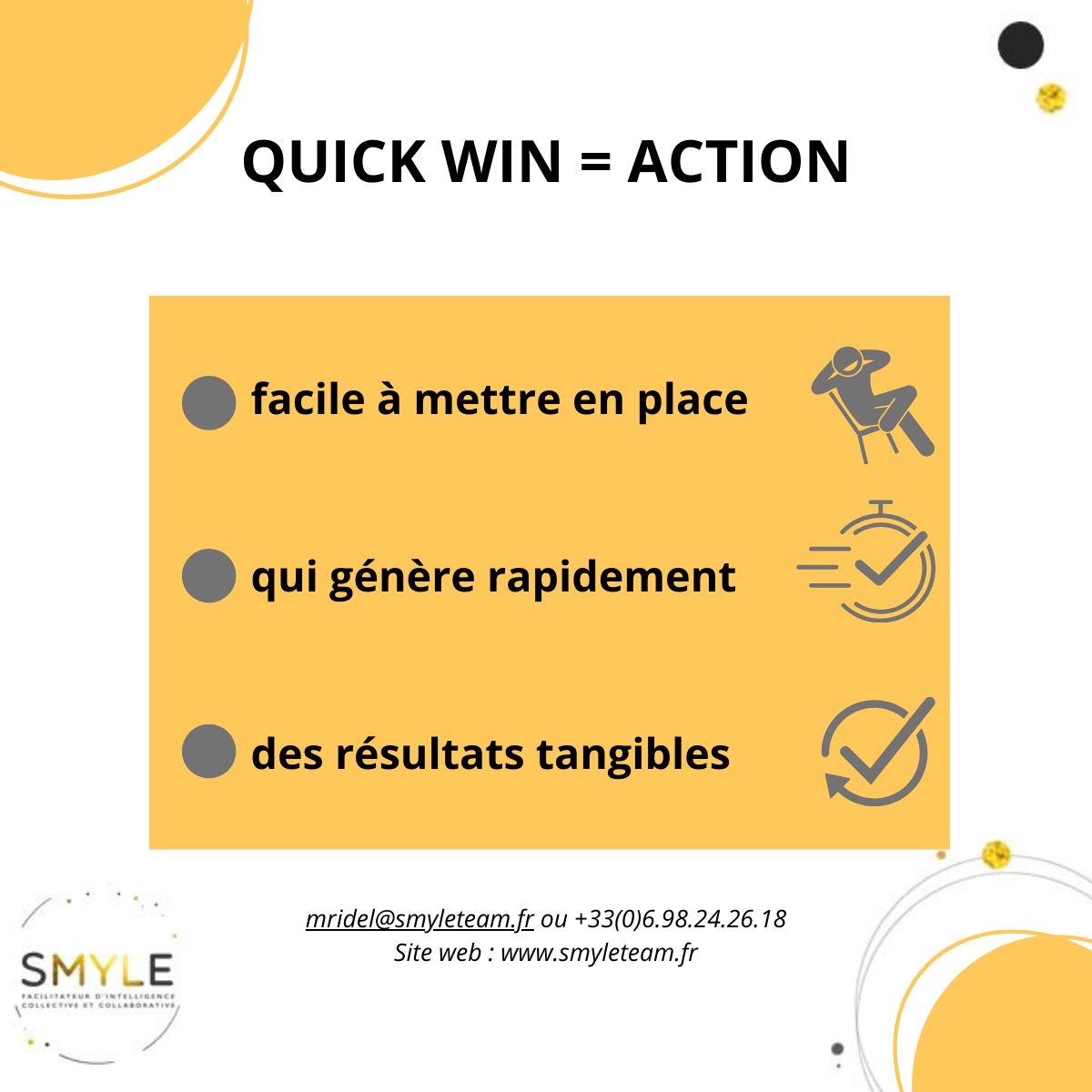 Quick Win - Outil de Motivation du Manager et des Équipes